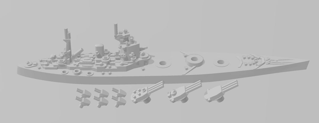 Nelson - Royal UK Navy - Rotating Turret - Wargaming - Naval Miniature ...