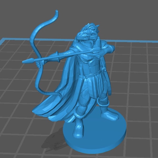 Dnd Dragonborn Ranger Miniature - Etsy