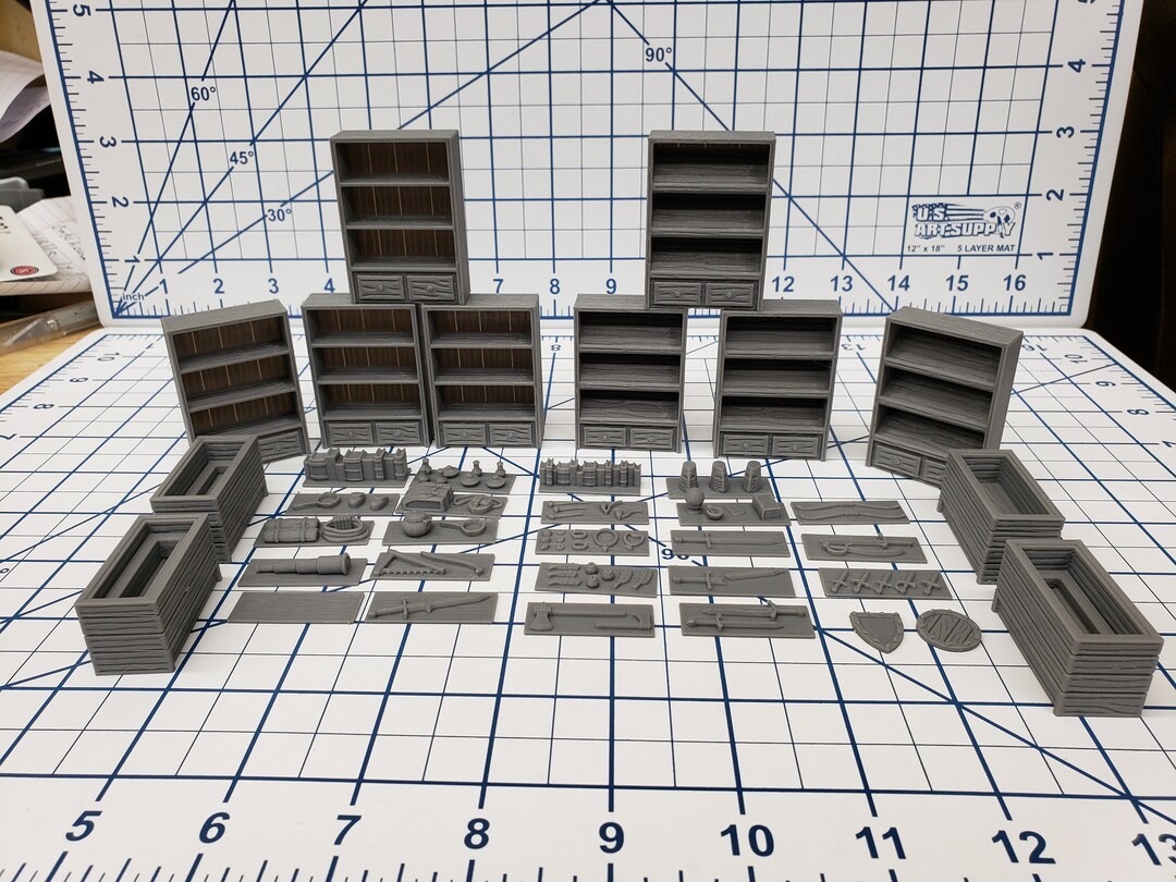 Large General Goods Store Set - Hero's Hoard - EC3D - RPG - Tabletop ...