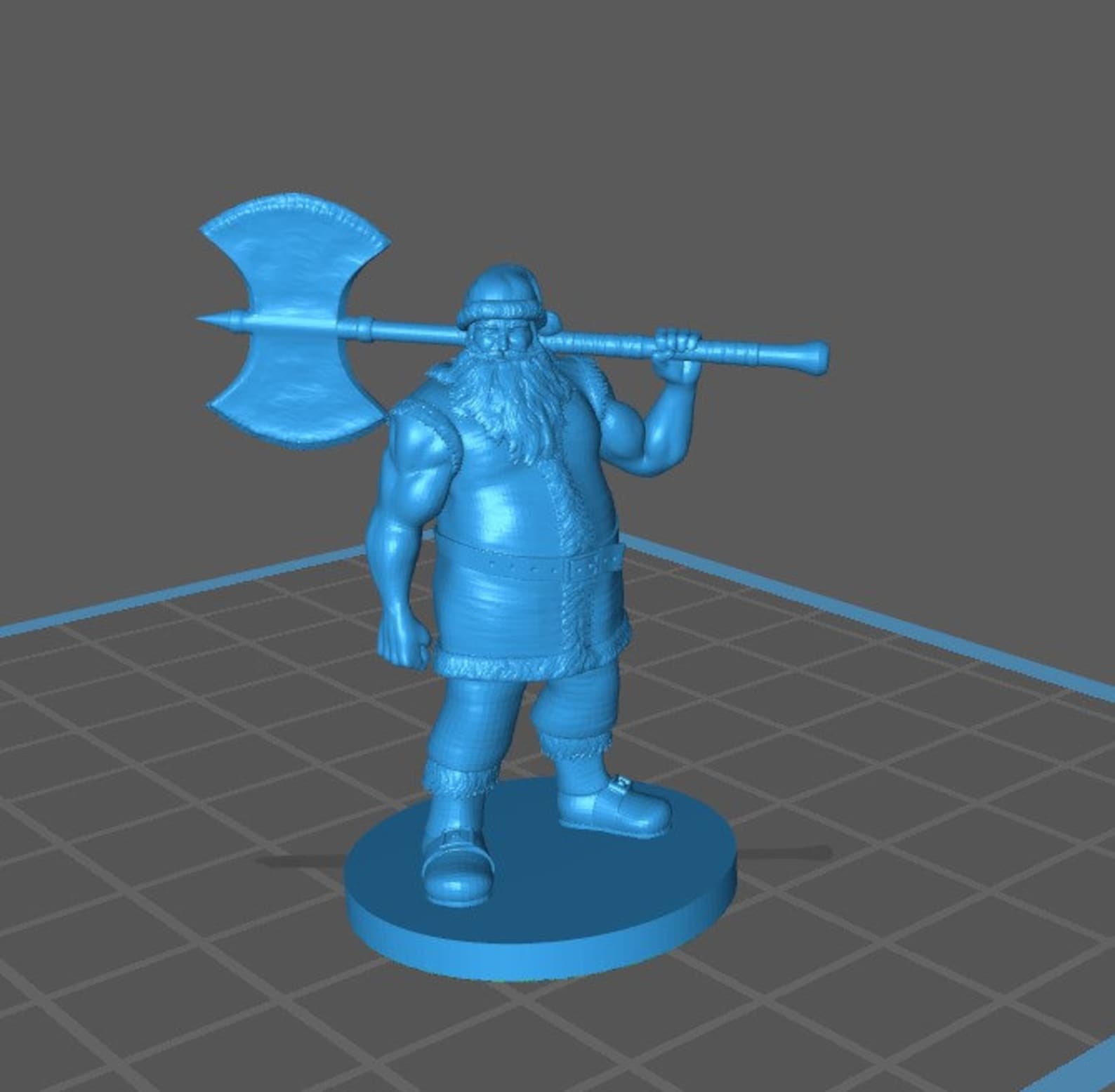 Human Male Barbarian Mini DND Pathfinder Dungeons & - Etsy