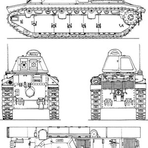 Medium Tank Renault D2 - French Army - 28mm Scale - Wargame3d - Etsy