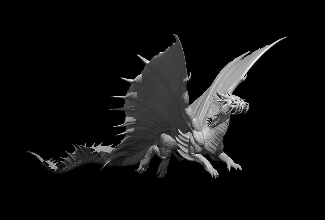Ancient Gold Dragon Metallic Mini - DND - Pathfinder - Dungeons ...