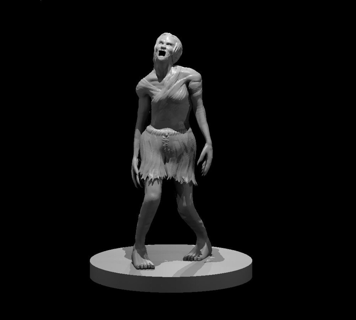 Zombie Female Mini - DND - Pathfinder - Dungeons & Dragons - RPG ...