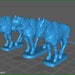The Wilds of Wintertide Set of Sled Dogs Minis Hero's Hoard DND ...