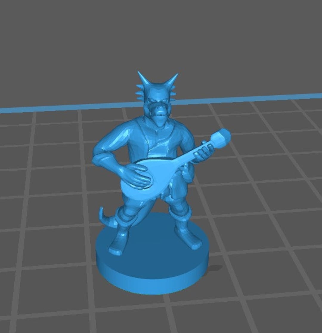 Kobold Bard Mini - DND - Pathfinder - Dungeons & Dragons - RPG ...