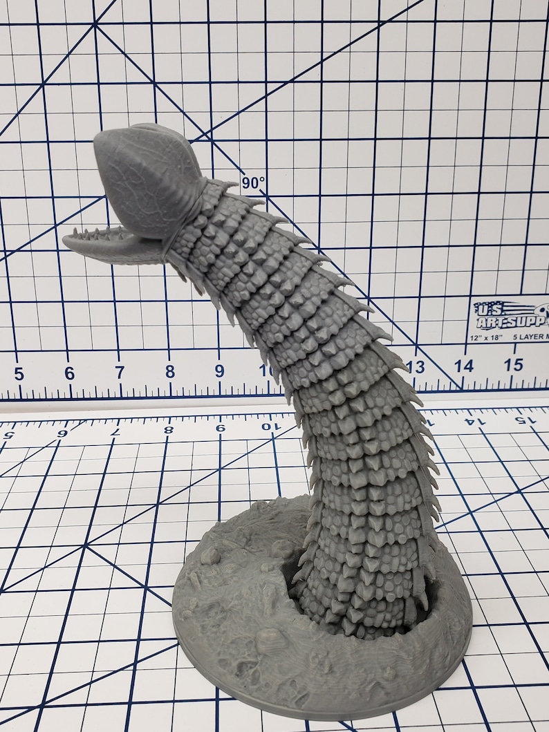Giant Worm Miniature DND Pathfinder RPG Dungeon & - Etsy