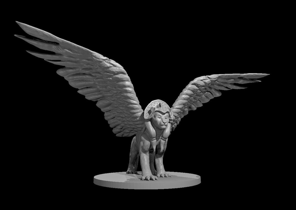 Gynosphinx Mini - DND - Pathfinder - Dungeons & Dragons - RPG ...