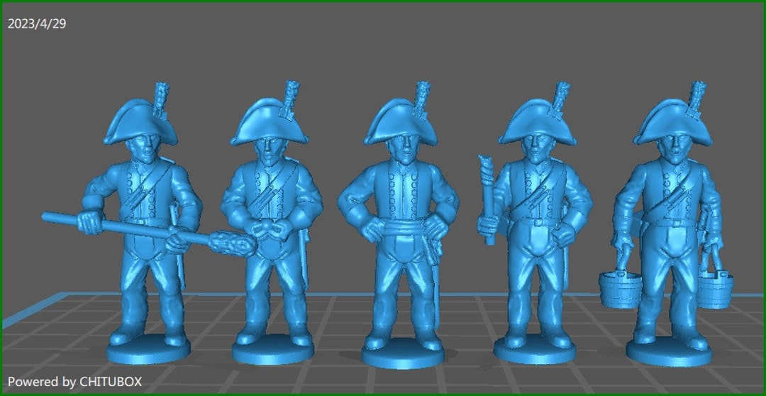 Prussian Artillery 1806-08 - 5 Mini - 28 Mm Scale - Great for Tabletop ...