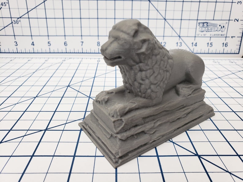 Lion Statue - Openforge - DND - Pathfinder - RPG - Dungeon & Dragons ...
