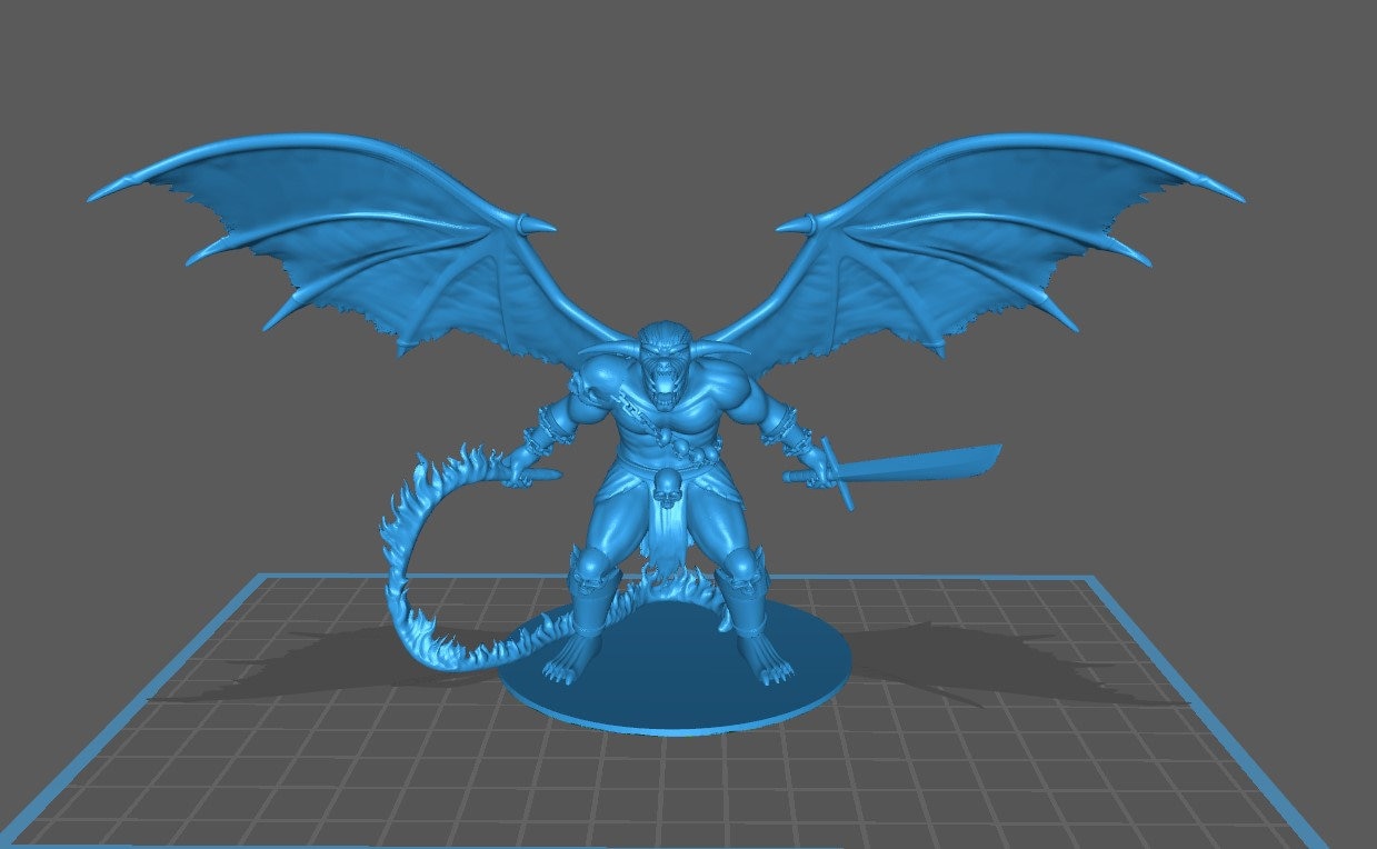 Demon Balor / Belaphoss Mini DND Pathfinder Dungeons & - Etsy