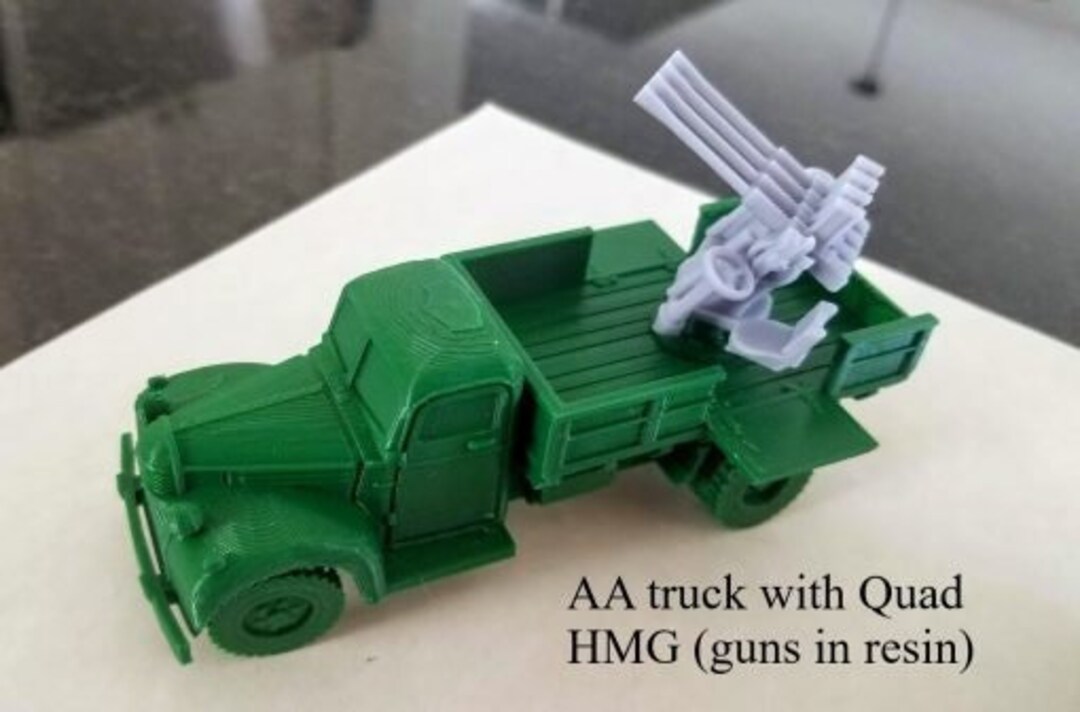 Dodge 3 Ton Truck / Free French AA Truck Quad HMG - Great for Table Top ...