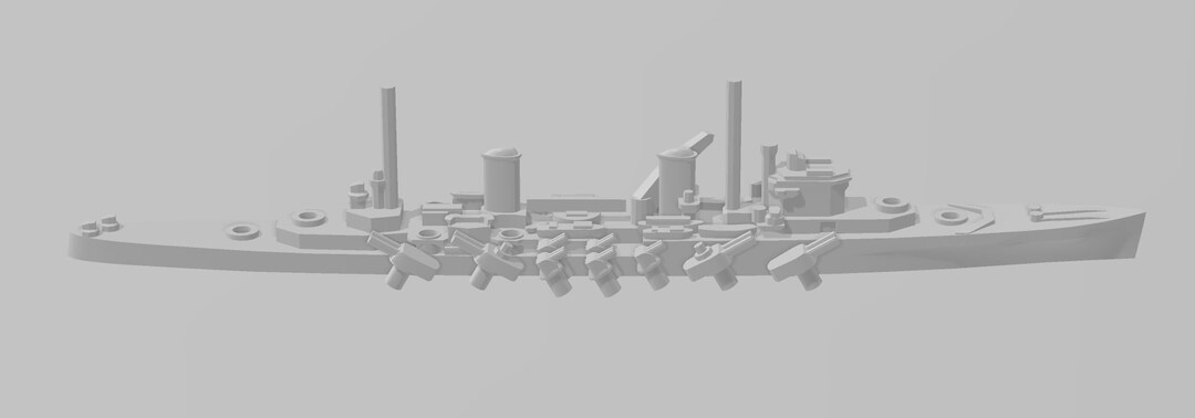 Perth - UK Royal Navy - Rotating Turret - Wargaming - Naval Miniature ...