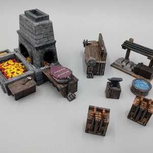 Blacksmith Forge and Workshop Set - Hero's Hoard - DND - Pathfinder ...