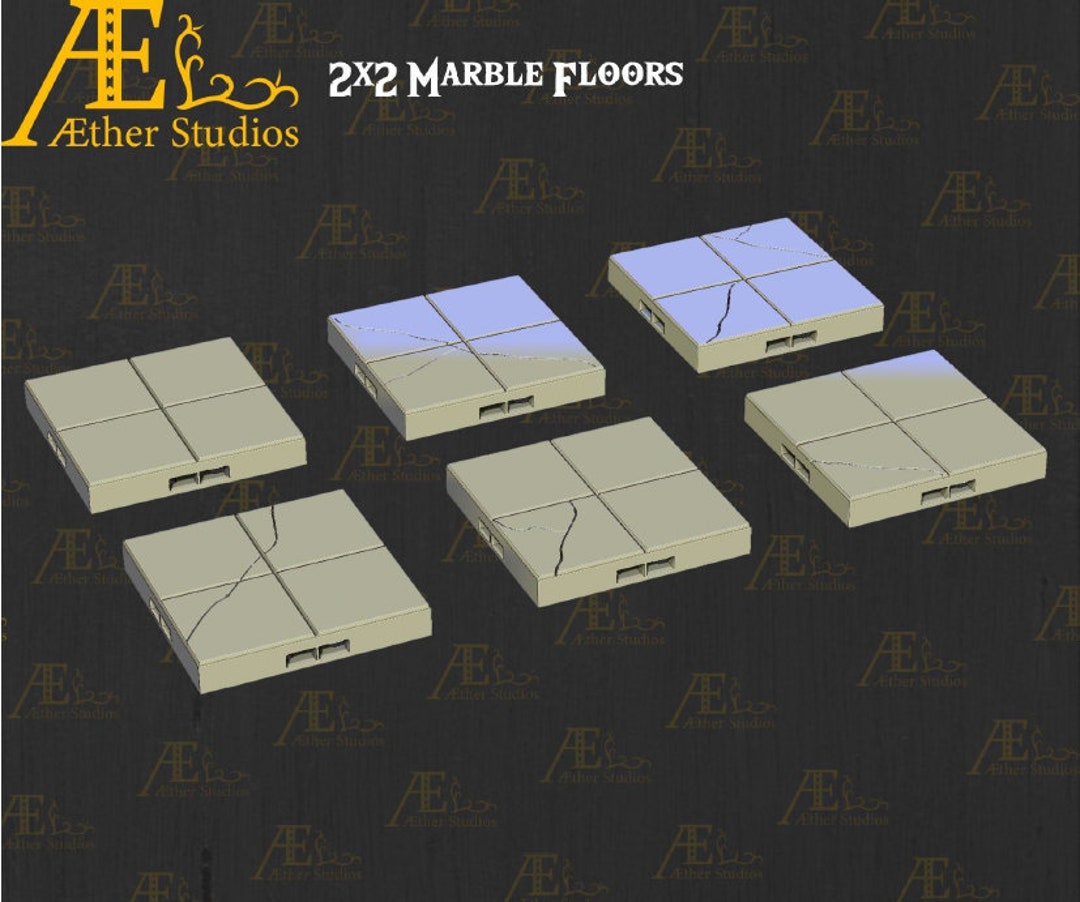 Cracked Marble Floors Pathfinder Dungeons & Dragons RPG Tabletop ...