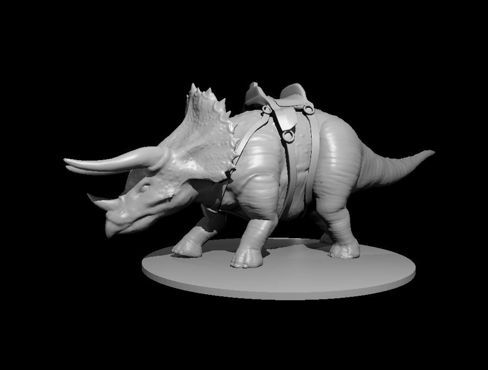 Triceratops Mini - DND - Pathfinder - Dungeons & Dragons - RPG ...