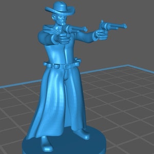 Human Gunslinger Mini - DND - Pathfinder - Dungeons & Dragons - RPG ...