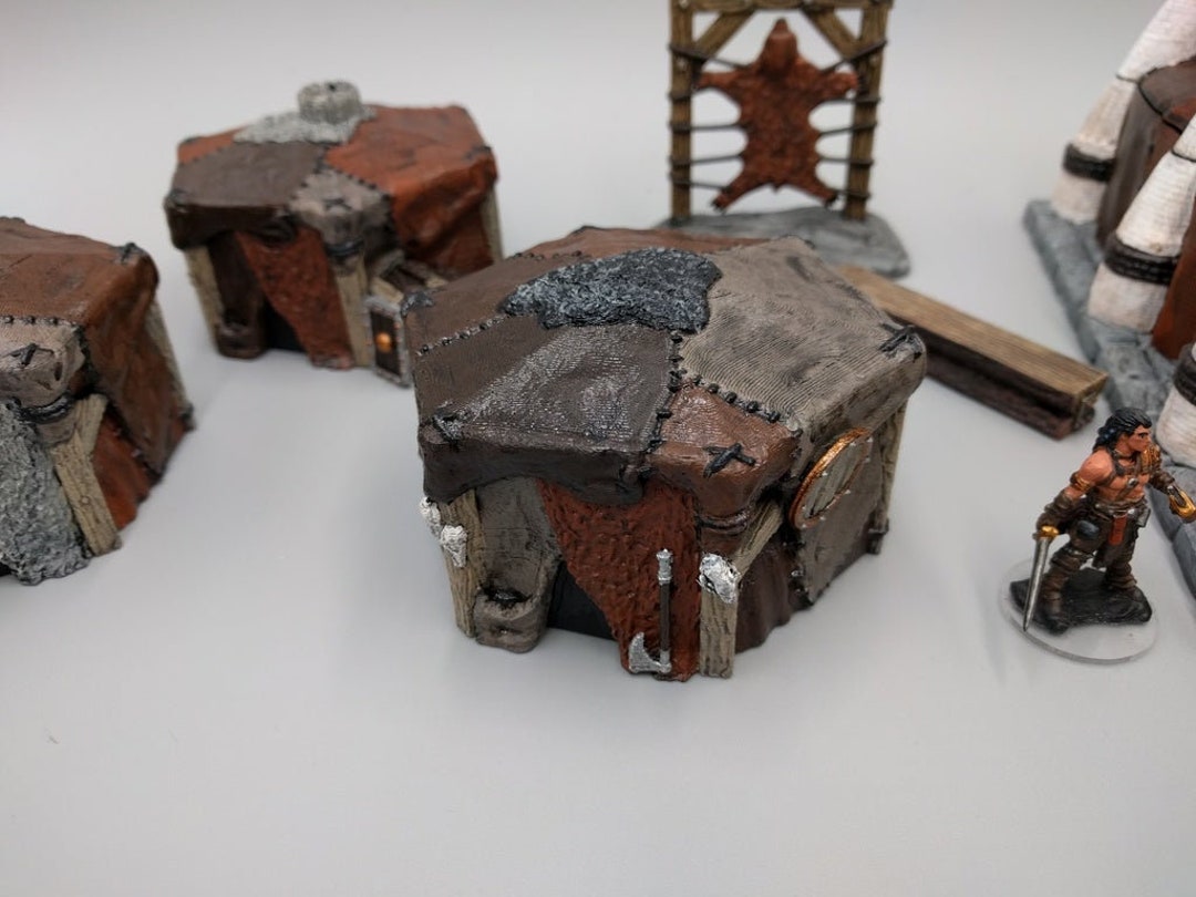 Tent Set of the Hero's Hoard Barbarian Village - DND - Pathfinder ...