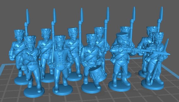 Russian Line With Shako 1807-12 Btg 11 Minis Great for - Etsy