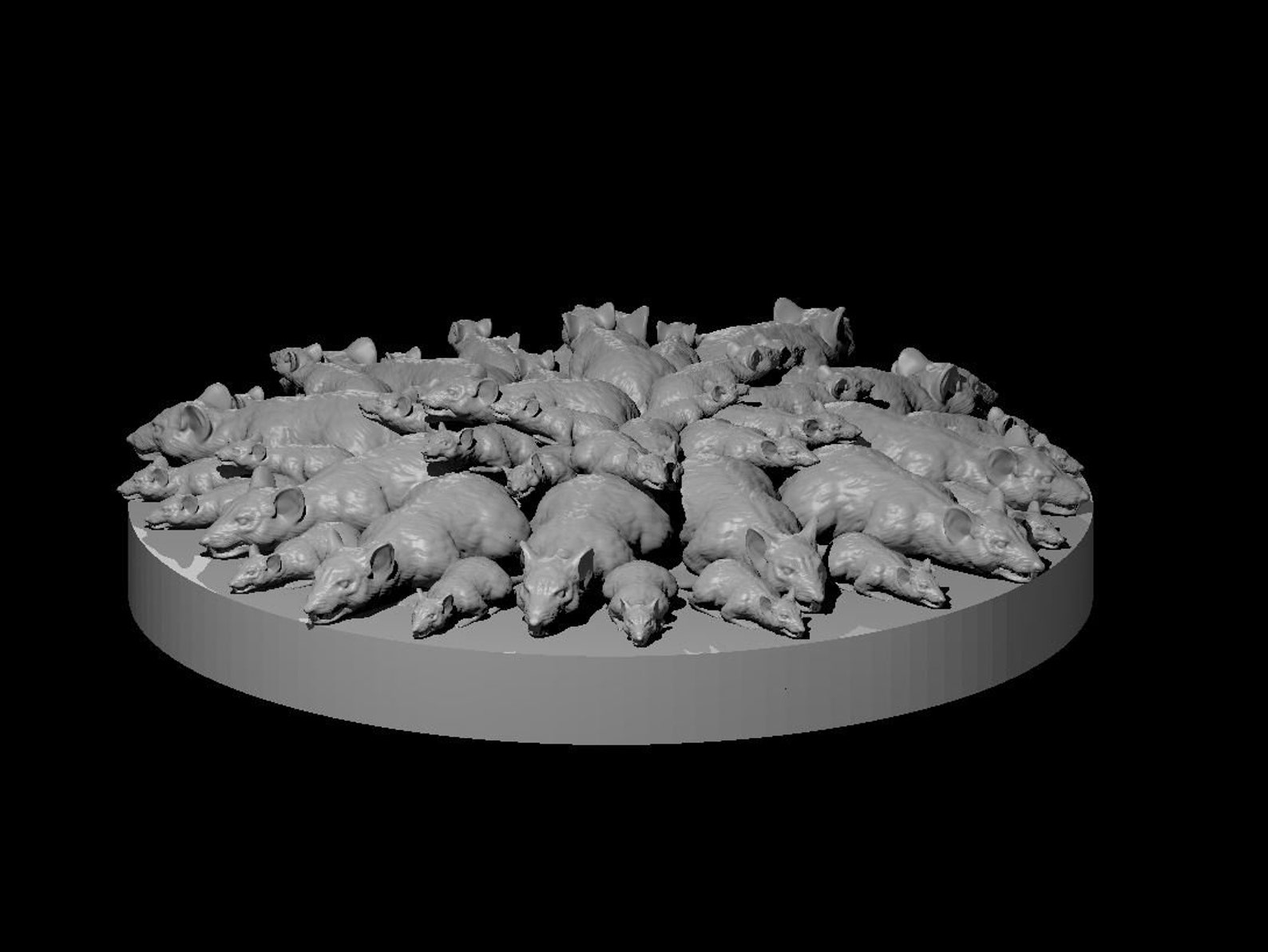 Swarm of Rats Mini - DND - Pathfinder - Dungeons & Dragons - RPG ...