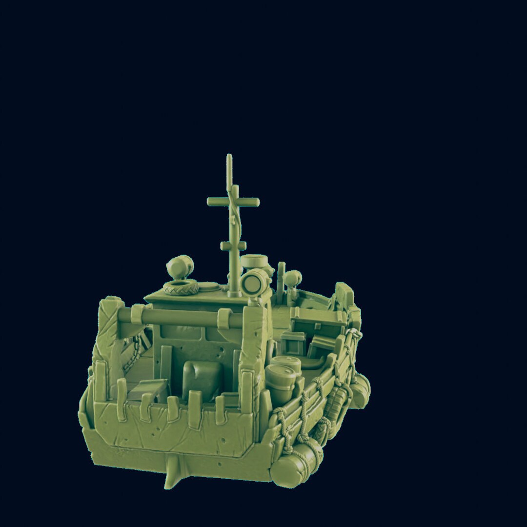 Boat - Beyond the Badlands - Scatter- EC3D - Cyber Punk - Scifi RPG - Etsy