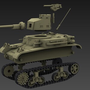 M2 Light Tank M2A4 US Army Bolt Action Wargame3d - Etsy