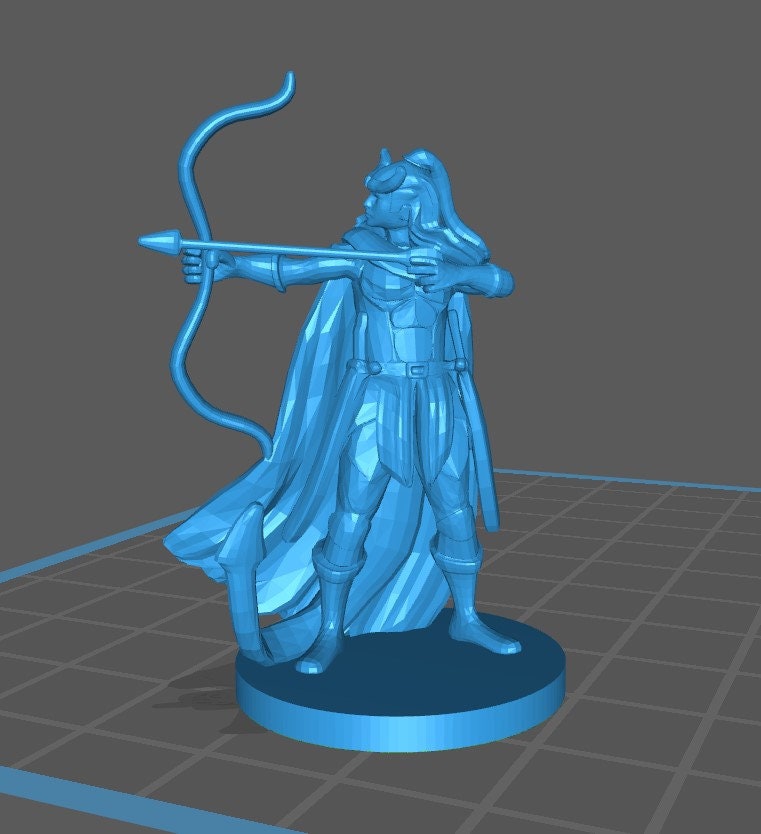 Tiefling Rangers Mini - DND - Pathfinder - Dungeons & Dragons - RPG ...