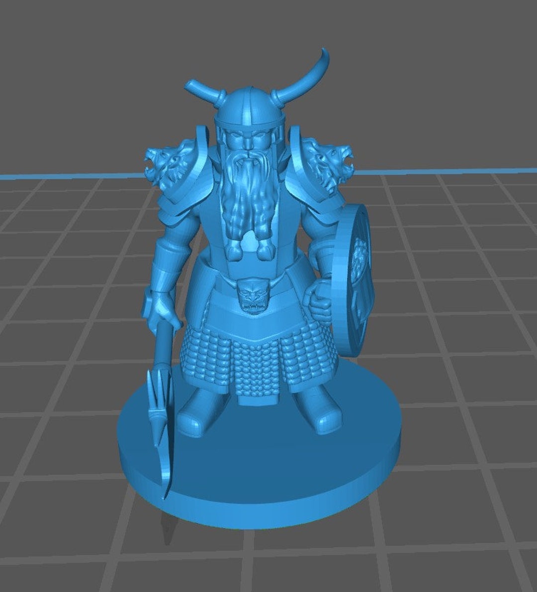 Dwarf Fighter Mini - DND - Pathfinder - Dungeons & Dragons - RPG ...