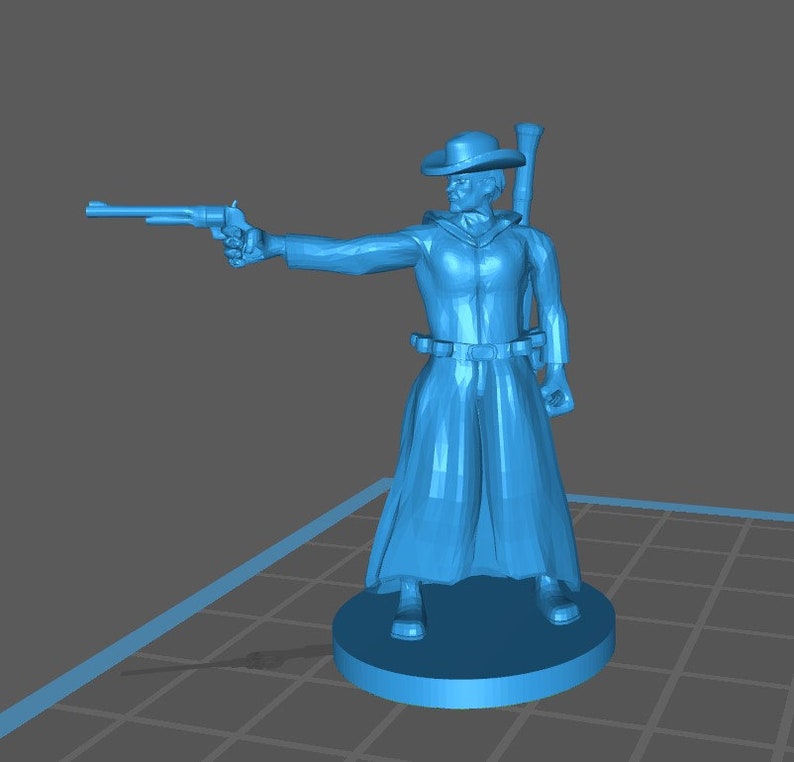Human Gunslinger Mini - DND - Pathfinder - Dungeons & Dragons - RPG ...