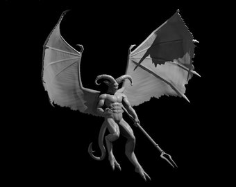 Horned Devil Miniature - Etsy