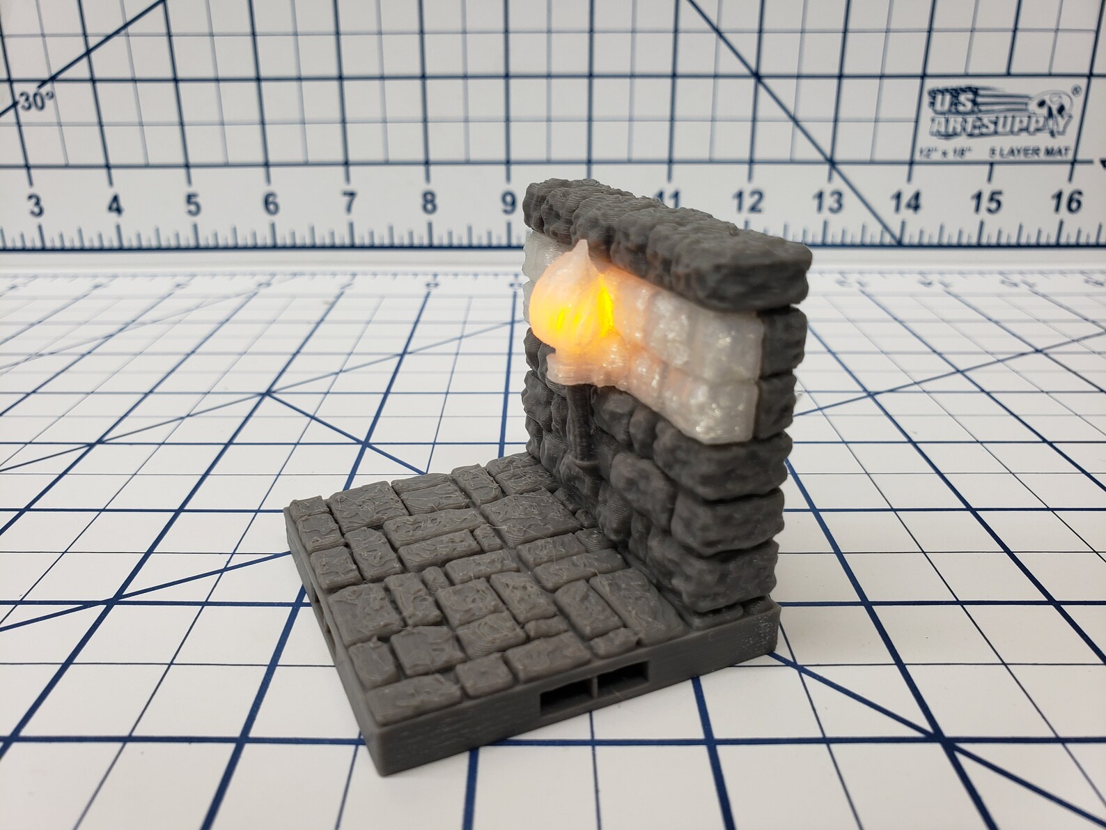 Castle Style - LED Torch Wall Tiles - Dragonlock - DND - Pathfinder ...