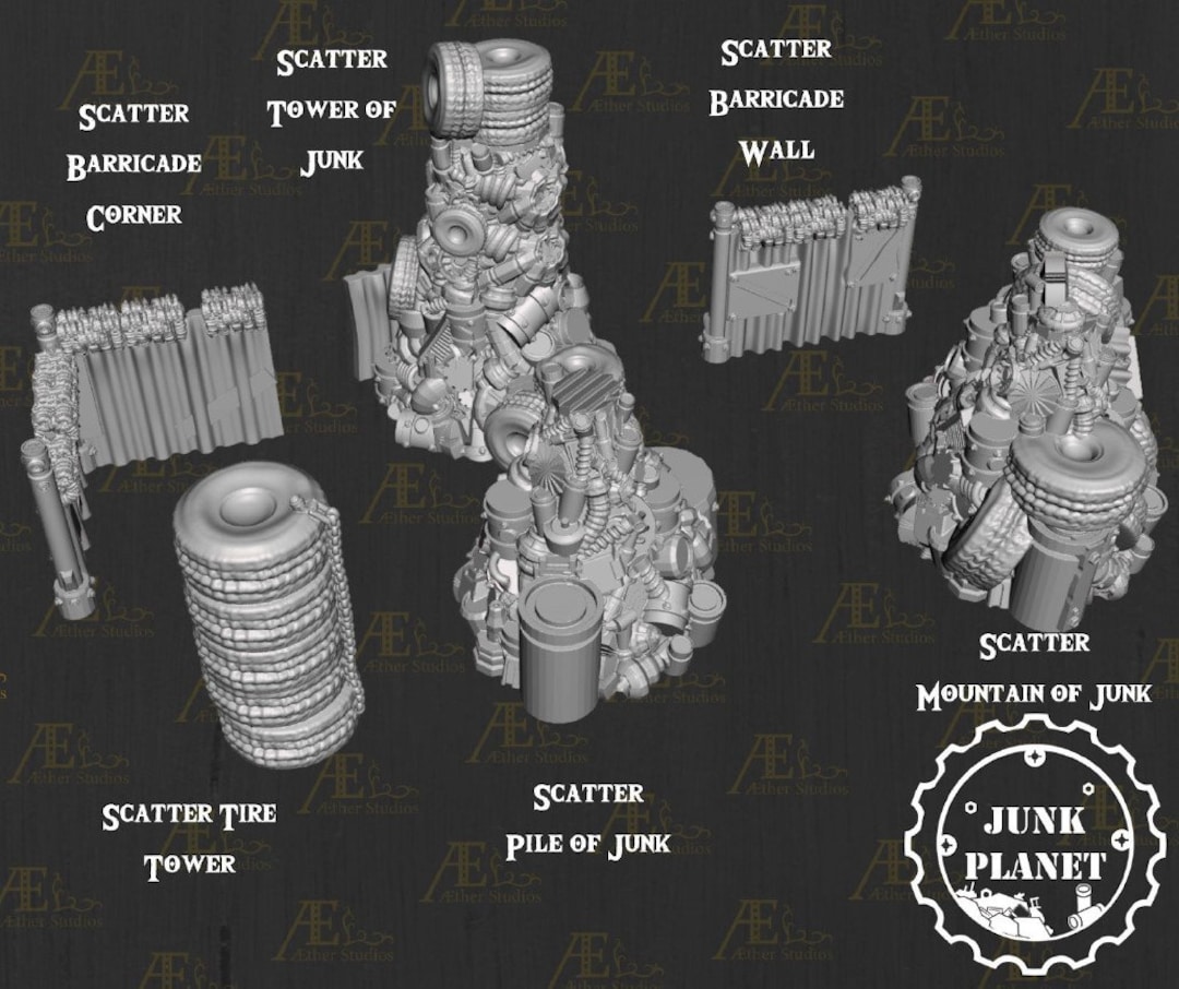 Junk Planet Scatter -junk Planet 2 - Scifi - Pathfinder- Dungeons ...