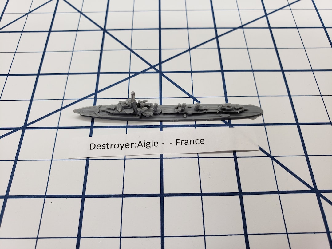 Destroyer - Aigle Class - French Navy - Wargaming - Naval Miniature ...