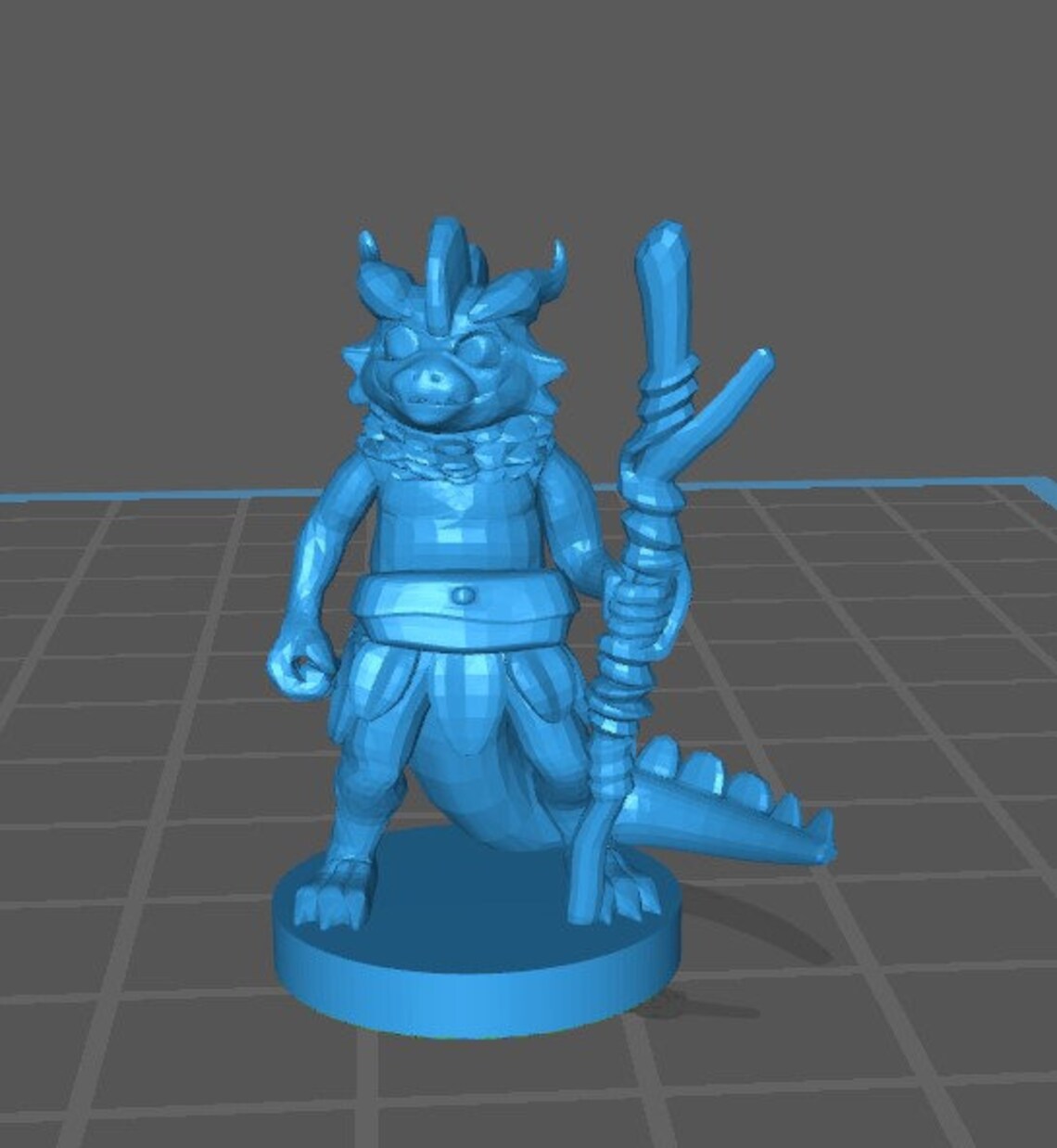 Dragonborn Druid Mini DND Pathfinder Dungeons & Dragons - Etsy