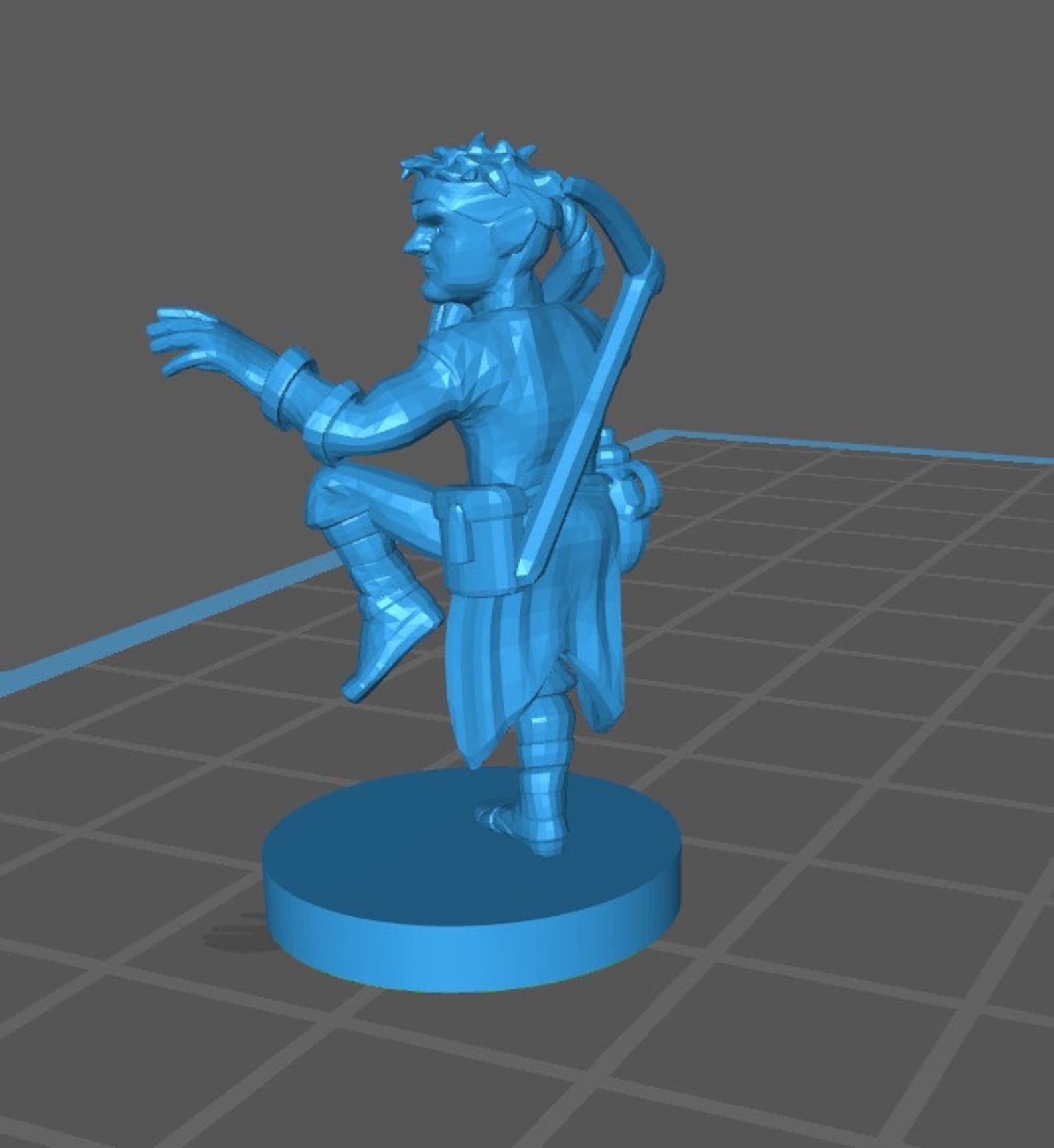 Halfling Monk Mini DND Pathfinder Dungeons & Dragons - Etsy