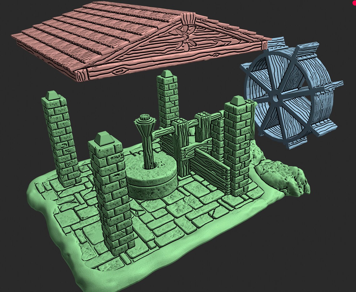 Openforge Open Air Wheel Mill - Tabletop - DND - Pathfinder - RPG - 28 ...