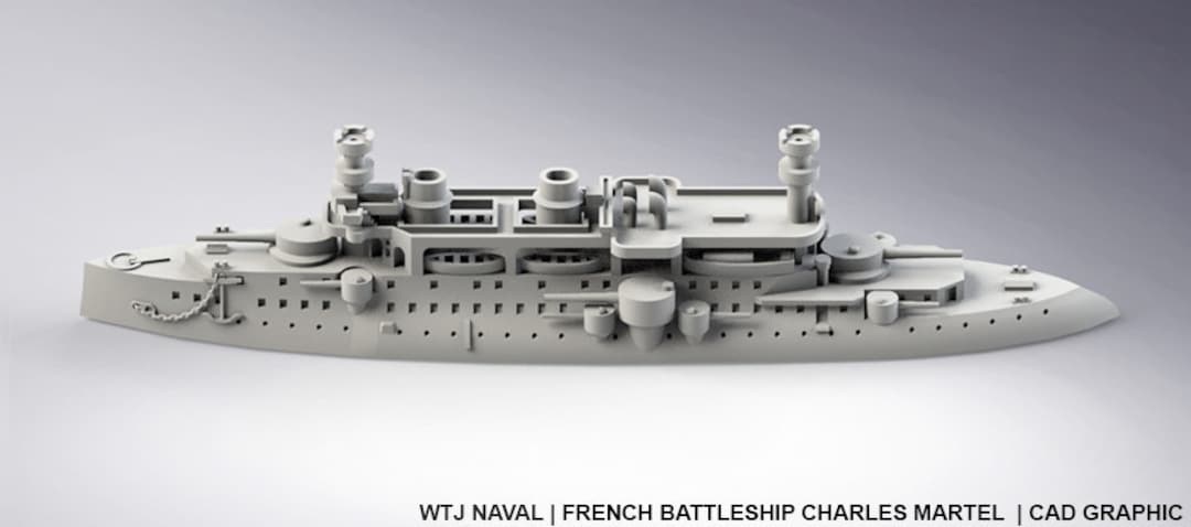 Charles Martel - French Navy - Pre Dreadnought Era - Wargaming - Naval ...