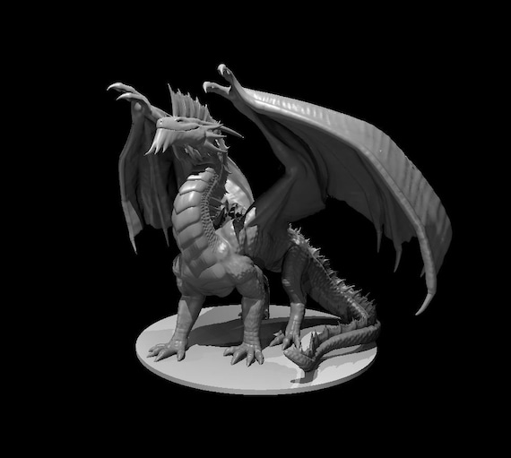 Miniature Toys Toys & Games Pathfinder Metallic Dragon Miniature Resin ...