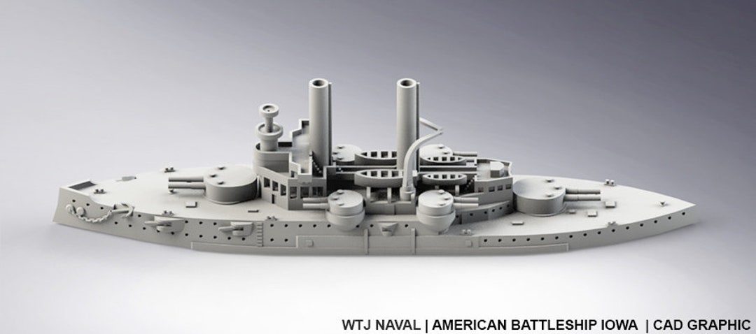 Iowa - US Navy - Pre Dreadnought Era - Wargaming - Naval Miniature ...