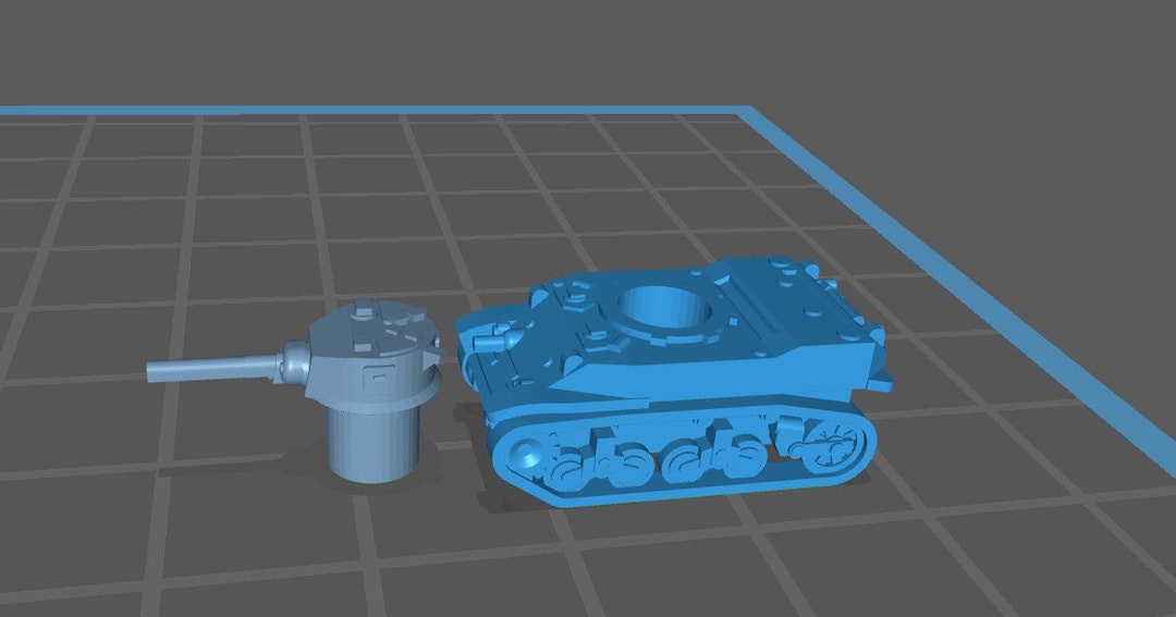 Stuart M5 - M5A1 W/turret - 1:200 Scale - UK - Tanks - Armored Vehicle ...