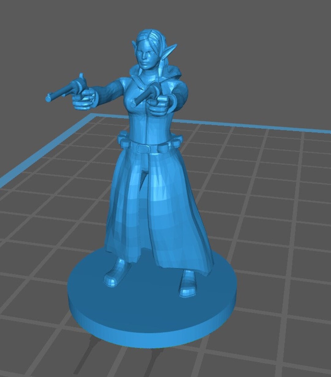 Elf Gunslinger Mini - DND - Pathfinder - Dungeons & Dragons - RPG ...