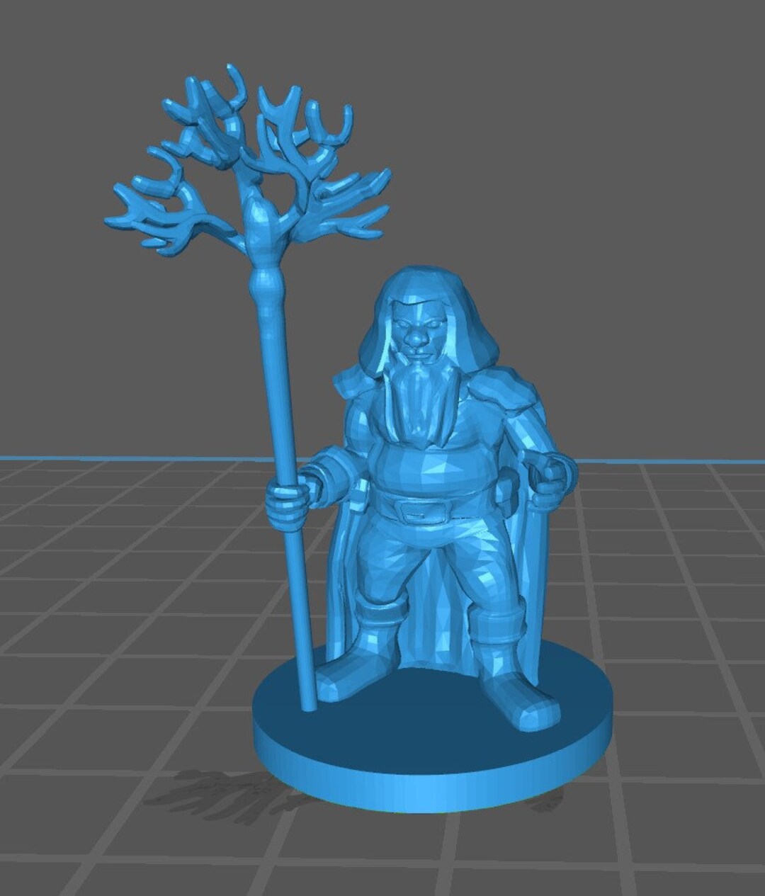 Dwarf Druid Mini - DND - Pathfinder - Dungeons & Dragons - RPG ...