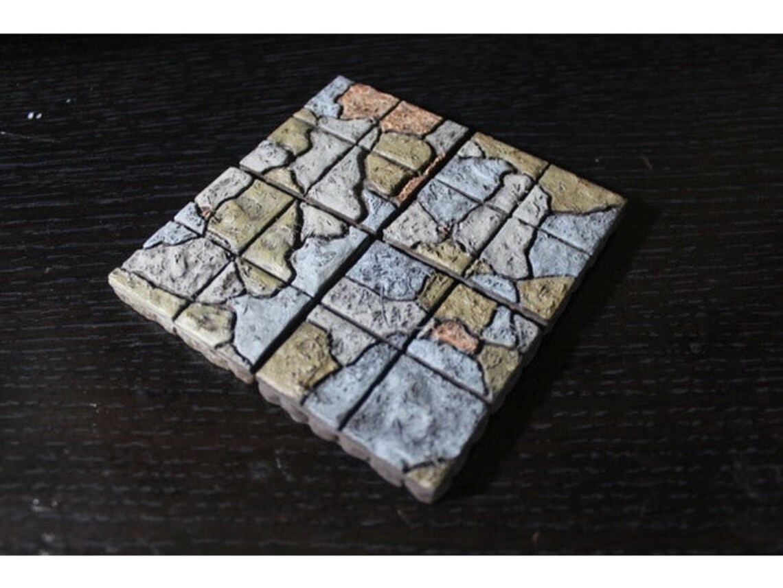 Rough Stone Floor Tiles Openforge Openlock DND - Etsy