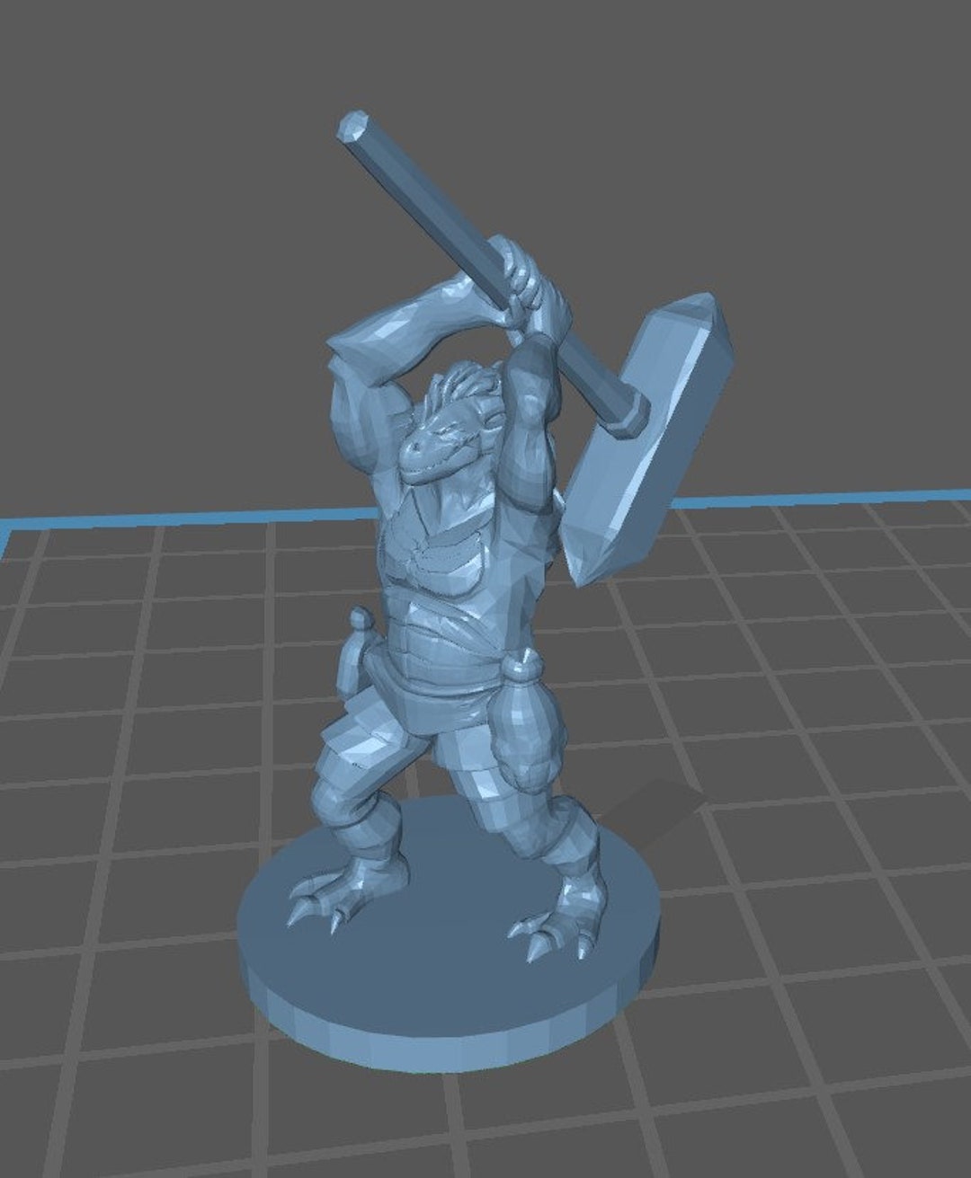 Dragonborn Barbarian Mini - DND - Pathfinder - Dungeons & Dragons - RPG ...