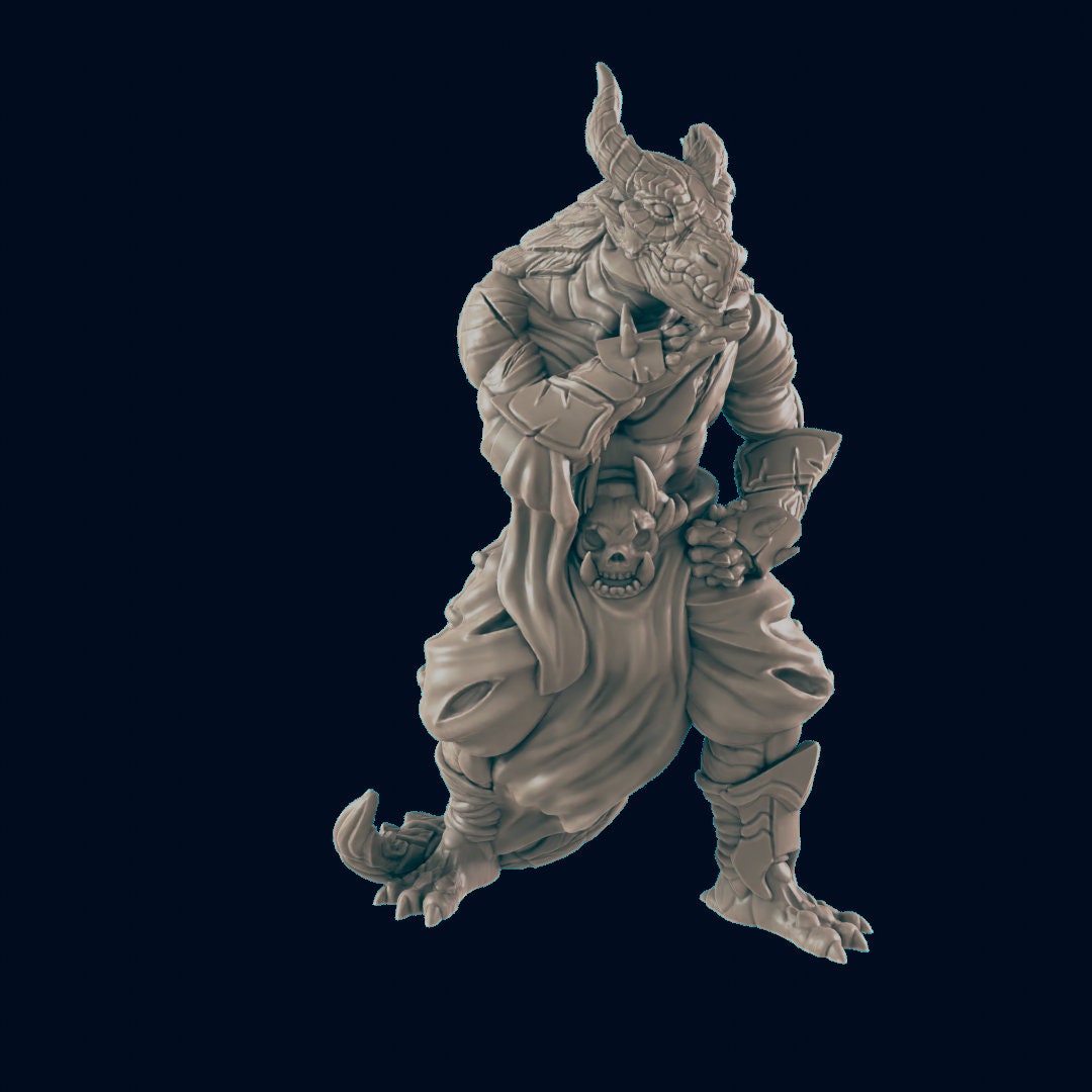 Monk Dragonkin Male - Everyday Heroes - Minis - EC3D - - Dungeons ...