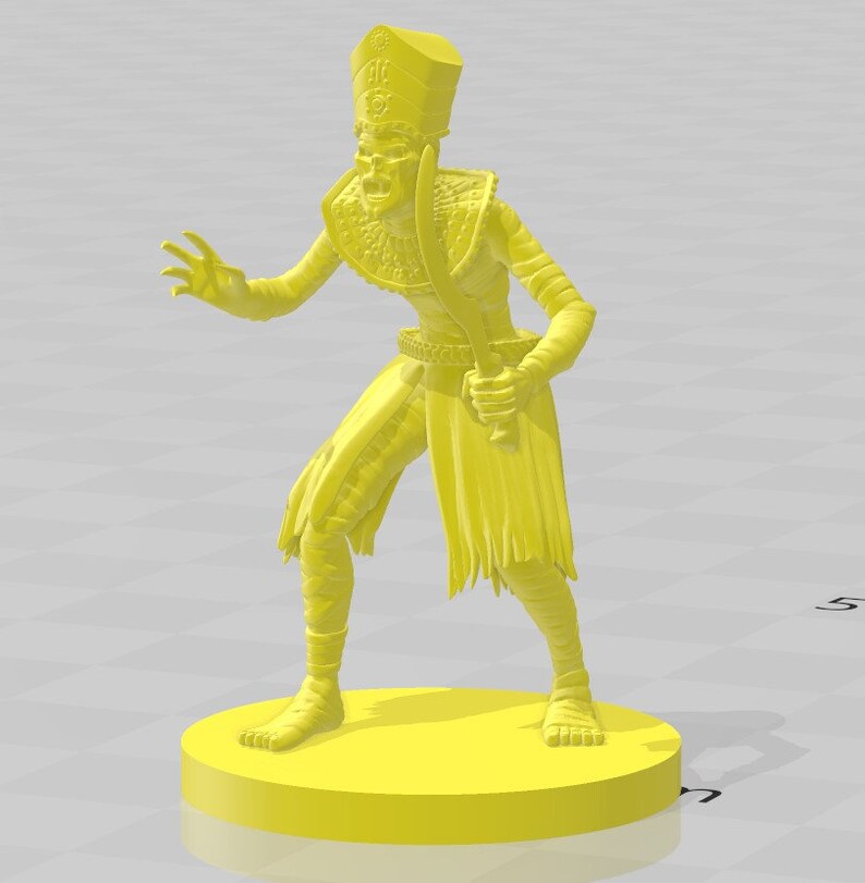 Mummy Lord Mini - DND - Pathfinder - Dungeons & Dragons - RPG ...