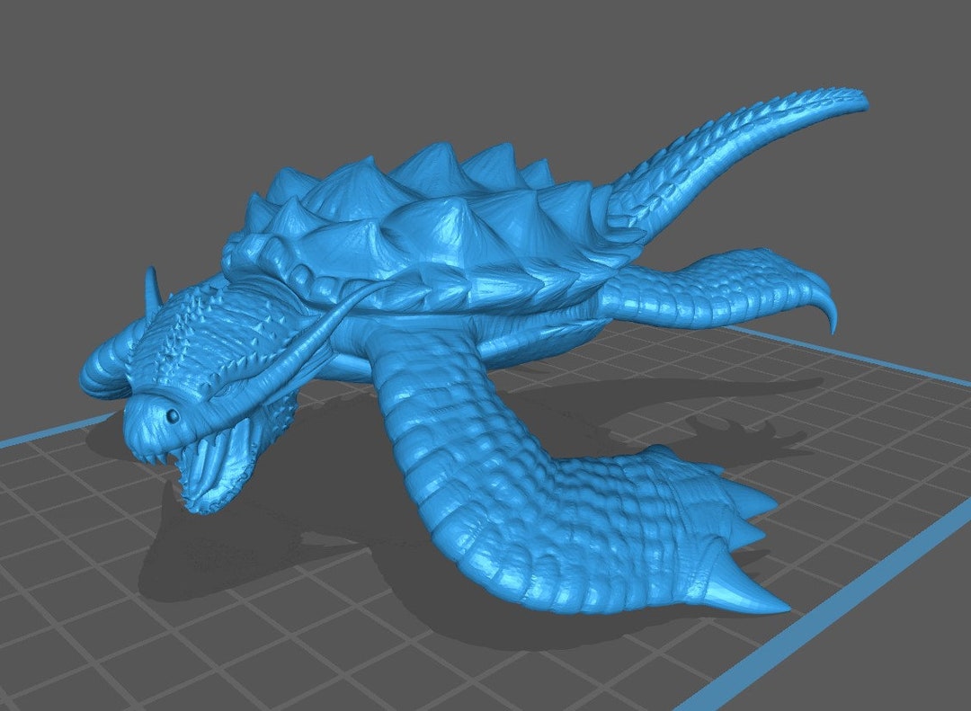 Dragon Turtle Mini - DND - Pathfinder - Dungeons & Dragons - RPG ...