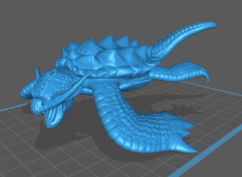 Dragon Turtle Mini DND Pathfinder Dungeons & Dragons - Etsy