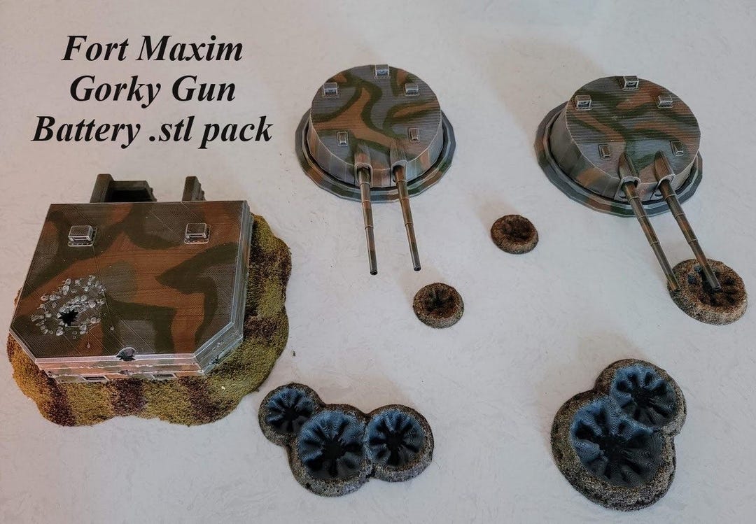 Fort Maxim Gorky - Resin 28mm Miniatures - Deweycat - Etsy