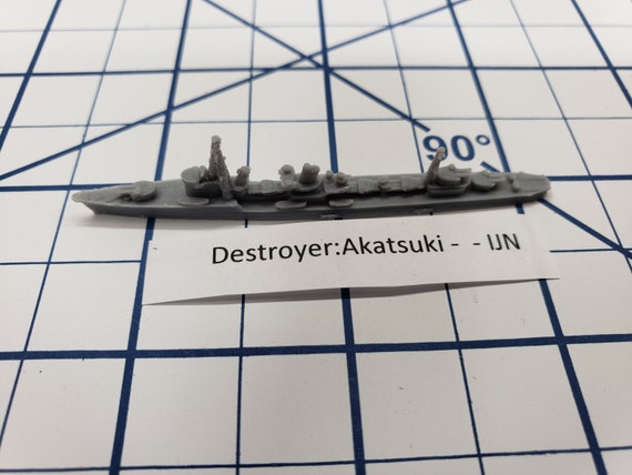 Destroyer Akatsuki Class IJN Wargaming Axis and Allies | Etsy