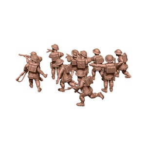 UK Infantry - 10 Mini Set - British Army - Great for Table Top War ...